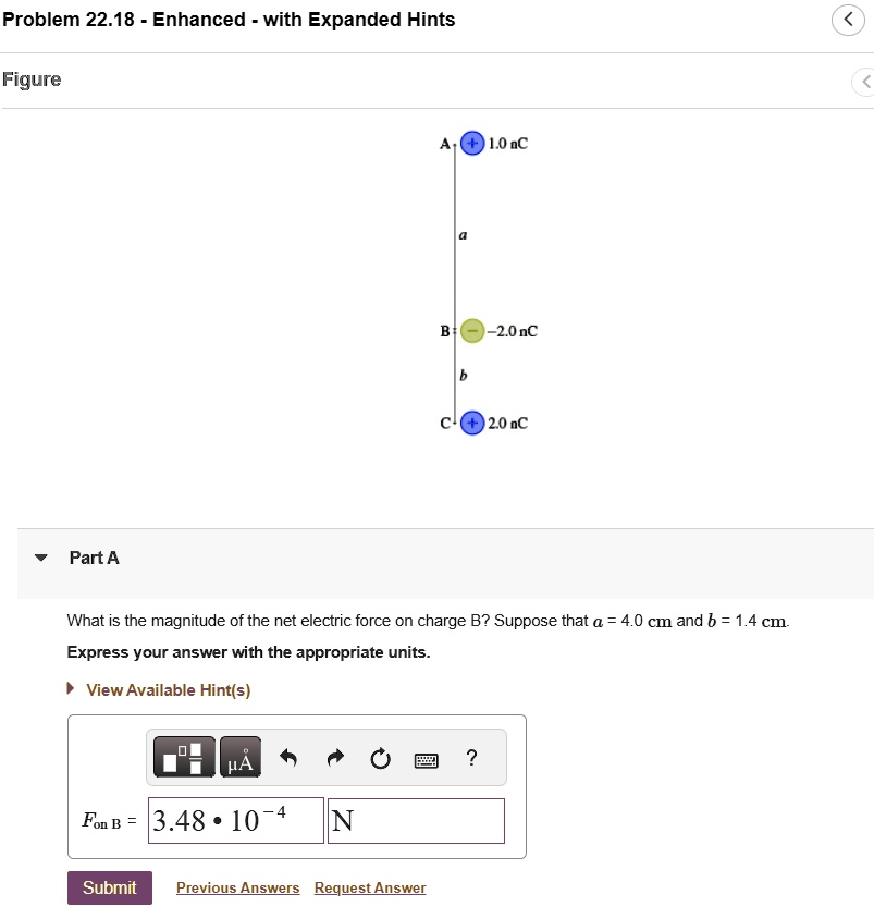 SOLVED: Texts: Problem 22.18 - Enhanced with Expanded Hints Figure: 1.0 ...