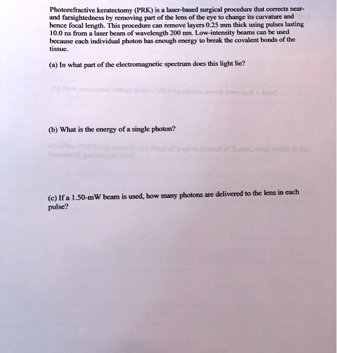 photorefractive keratectomy prk is a laser based surgical procedure ...