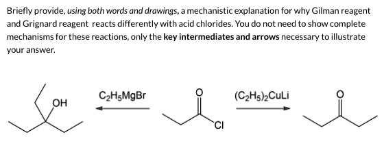 SOLVED: Briefly provide, Using both words and drawings mechanistic explanation for why Gilman ...
