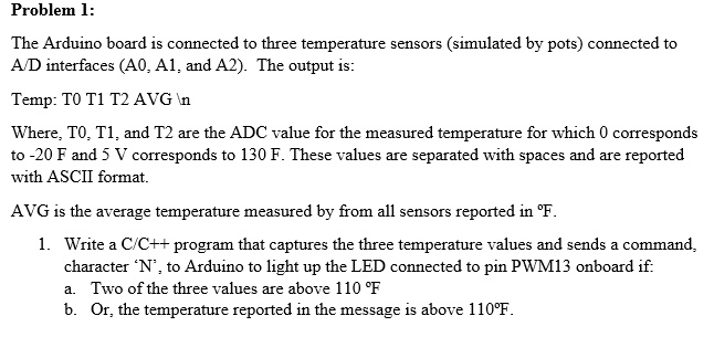 Solved Below Are The Arduino Files Needed Readanalogvoltagewithfloat Reads An Analog Input