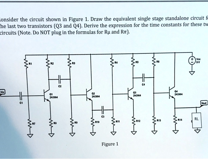 SOLVED: Consider the circuit shown in Figure 1. Draw the equivalent single-stage standalone ...