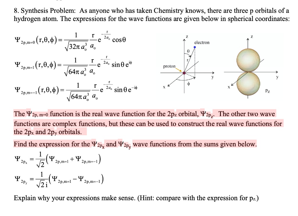 8 synthesis problem as anyone who has taken chemistry knows there are ...