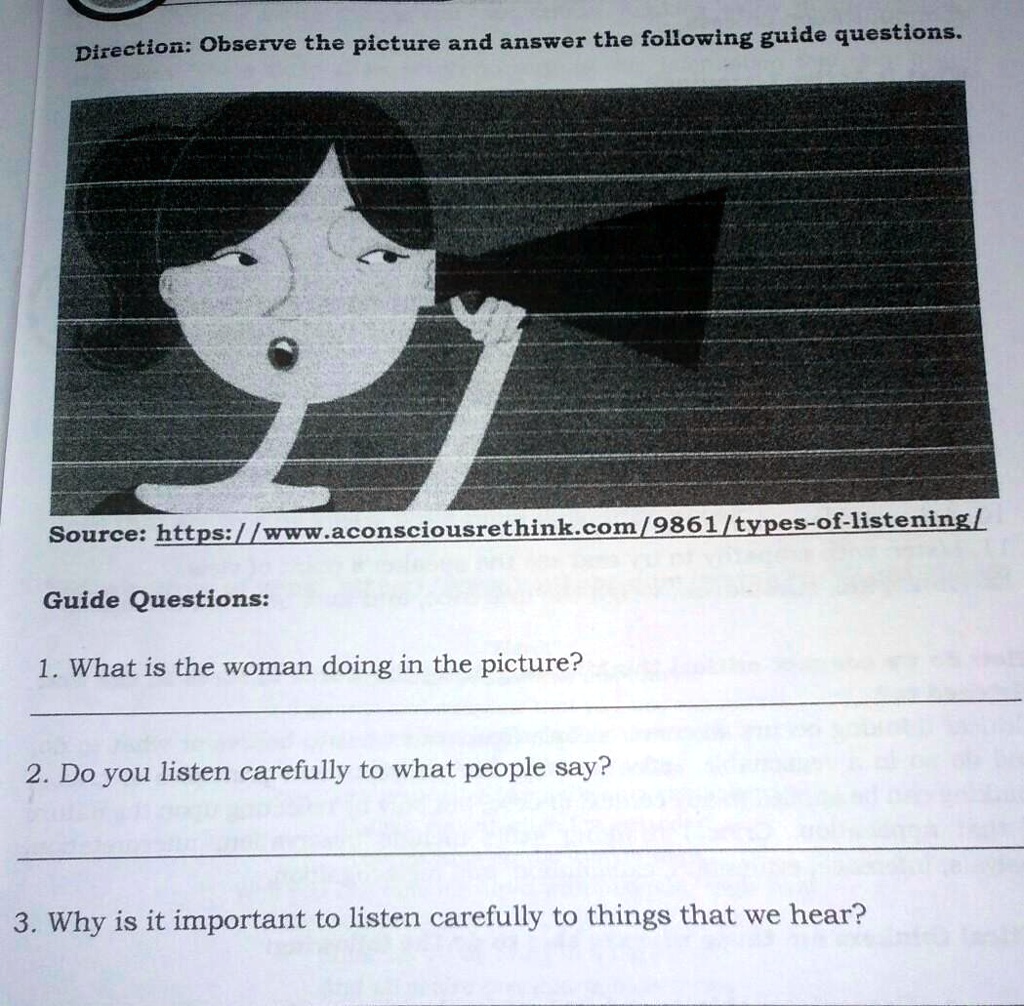 observe the picture and answer the following guide questions direction observe the picture and ...