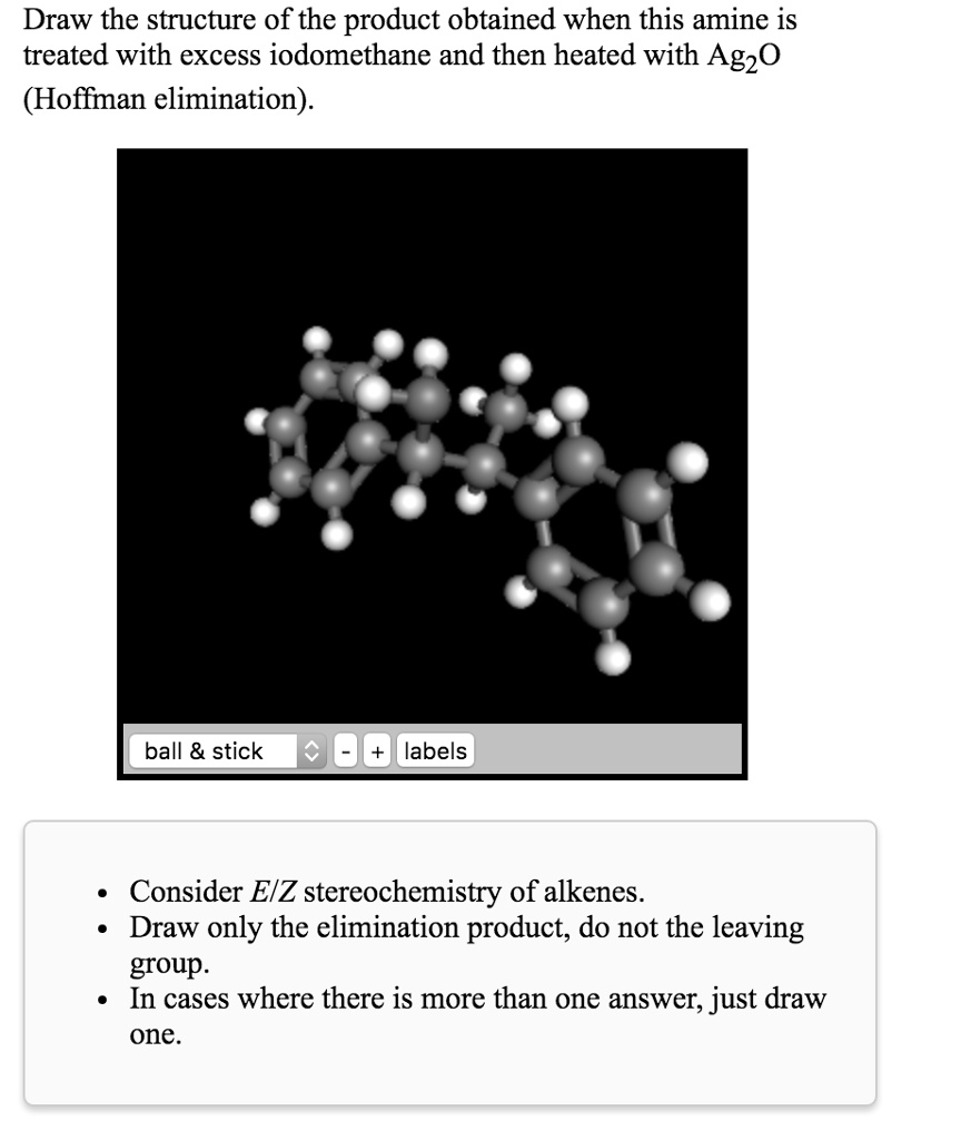 Draw the structure of the product obtained when this amine is treated ...