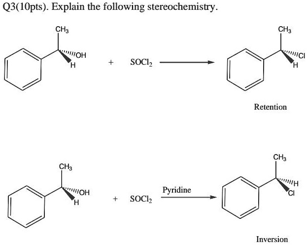SOLVED: Q3( 1Opts). Explain the following stereochemistry. CHy 'IIOH ...