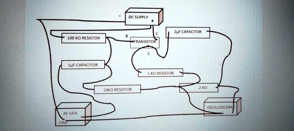 SOLVED: Draw a schematic diagram of the following circuit and label the ...