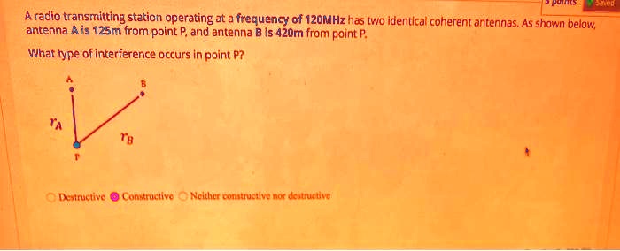 SOLVED: A radio transmitting station operating at a frequency of 120 ...