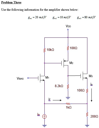 Solved A Draw The Open Loop Circuit B Calculate The Open Loop Current Gain C Determine The