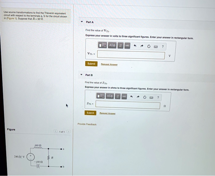 Solved Use Source Transformations To Find The Thevenin Equivalent Circuit With Respect To The 