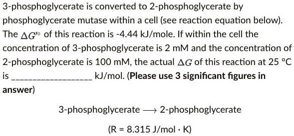 3 phosphoglycerate is converted to 2 phosphoglycerate by ...