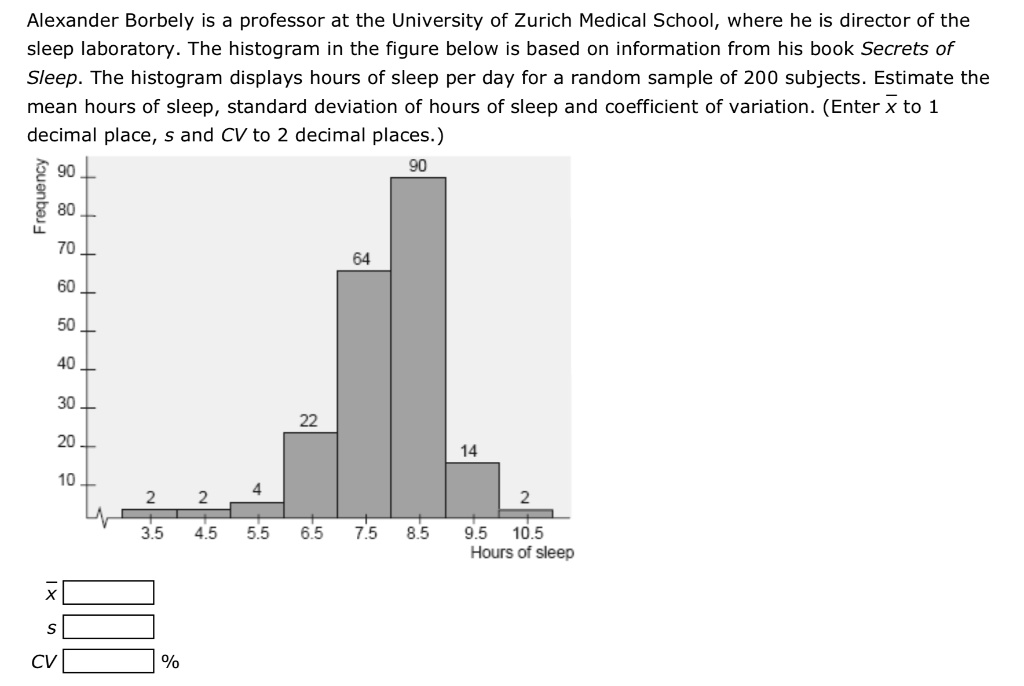 Alexander Borbely is a professor at the University of Zurich Medical ...