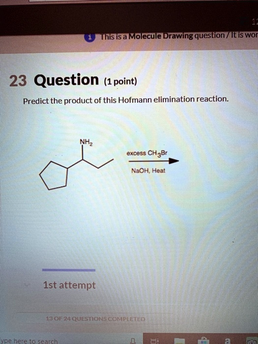 this is a molecule drawing question it is wor 23 question 1 point ... this is a molecule drawing question it is wor 23 question 1 point ...
