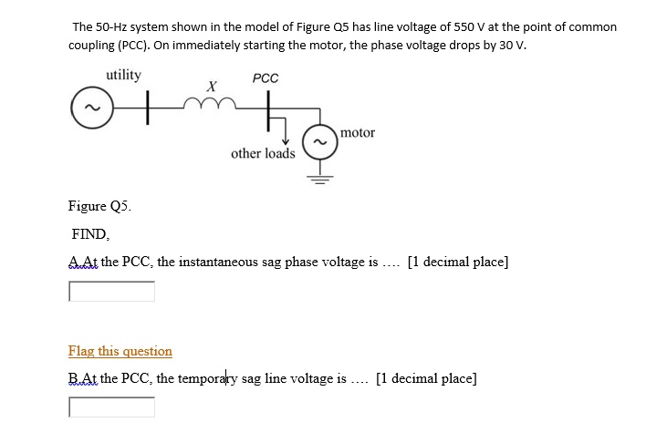 SOLVED: The 50-Hz system shown in the model of Figure Q5 has a line ...