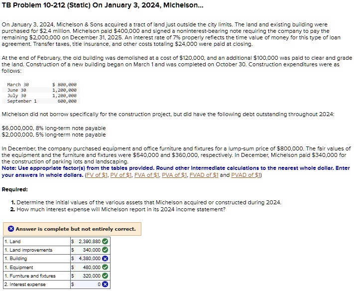 [GET ANSWER] can someone help me find interest expense and building tb ...