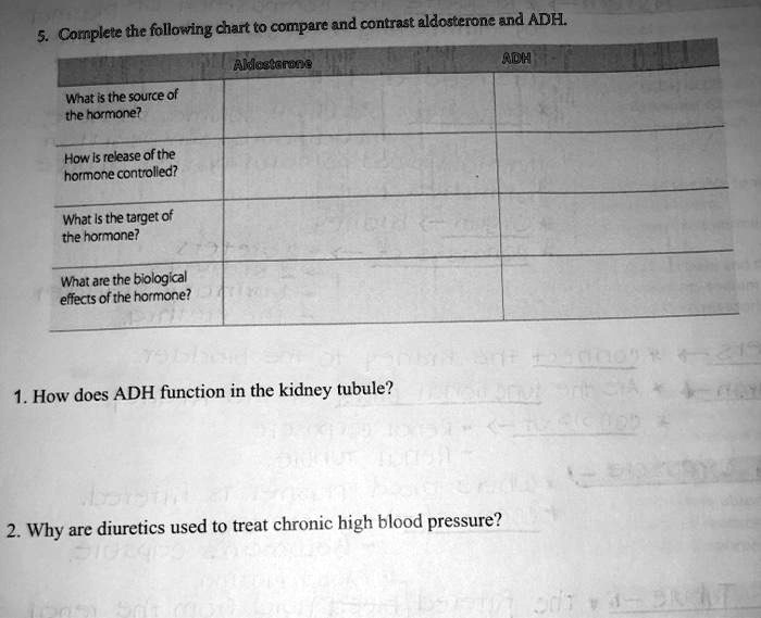 VIDEO solution: 5. Complete the following chart to compare and contrast ...