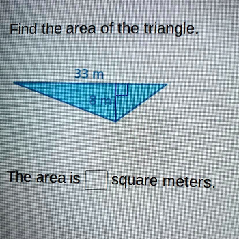 SOLVED: '!NO LINKS, NO FILES! please :) Find the area of the triangle ...