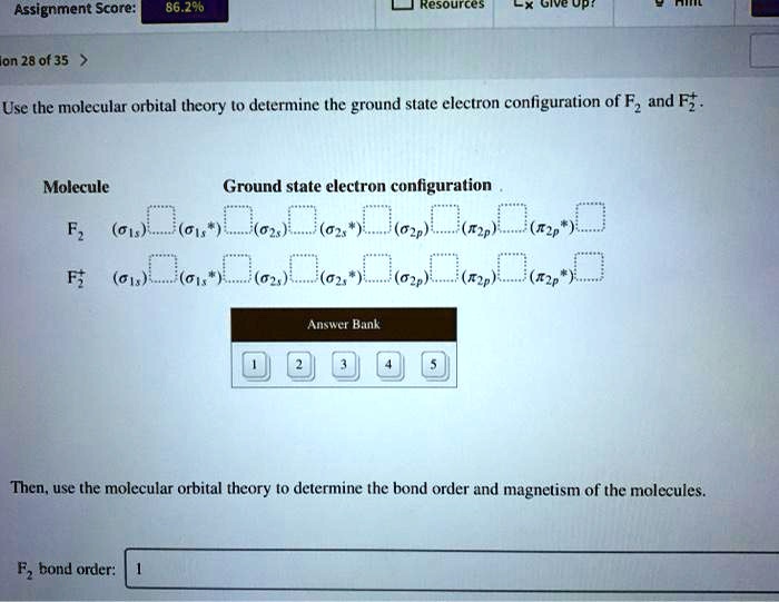 assignment score 86290 resources give on 28 of 35 use the molecular ...