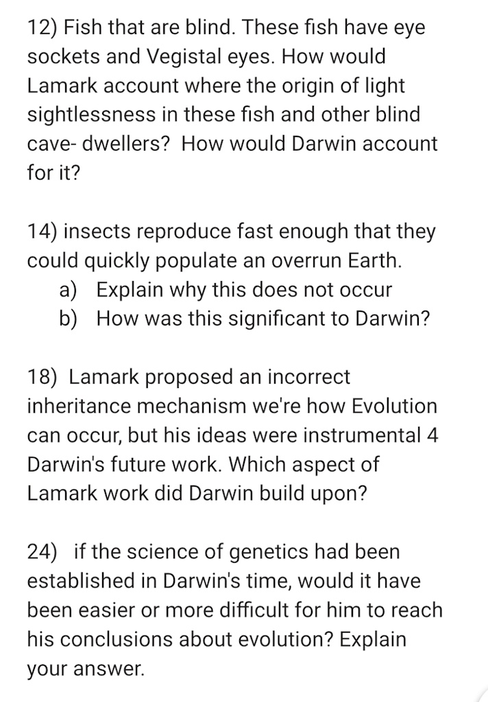 SOLVED: 12) Fish that are blind. These fish have eye sockets and ...