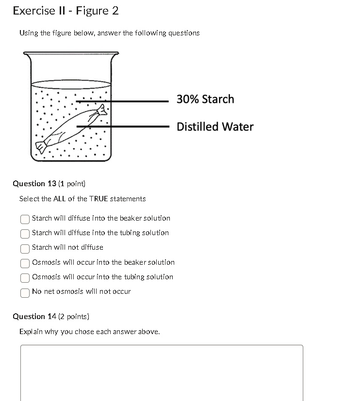 SOLVED: Exercise II - Figure 2 Using the figure below, answer the following questions 30% Starch ...