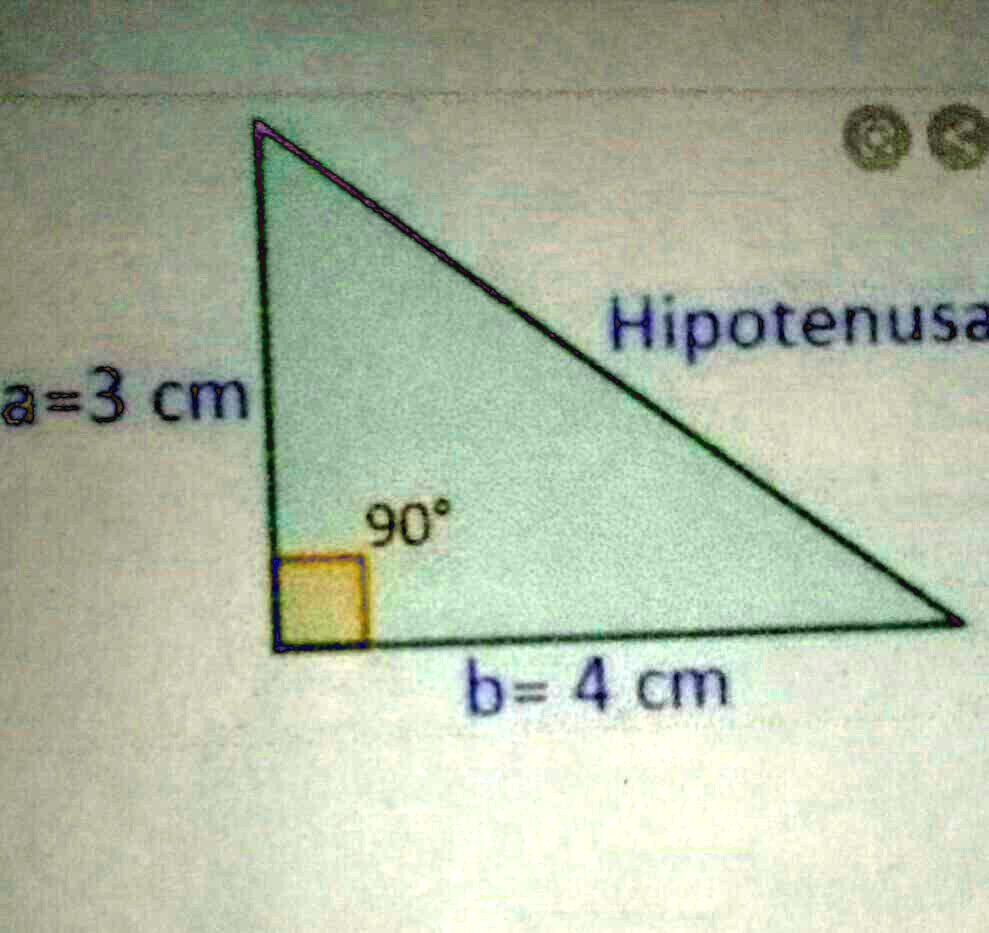 Solved 3 Calculo La Hipotenusa Del Siguiente Triángulo Rectángulo
