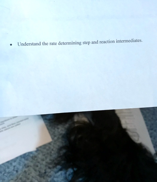 SOLVED: Understand the rate determining step and reaction intermediates