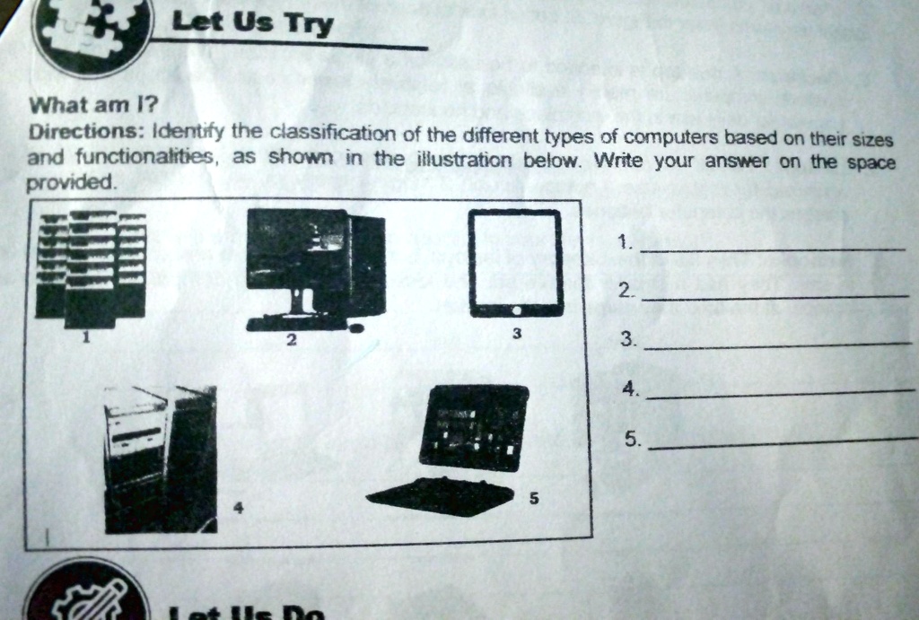 let us try what am i directions identify the classification of the ...