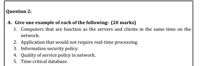 SOLVED: FTP uses two parallel TCP connections, one connection for ...