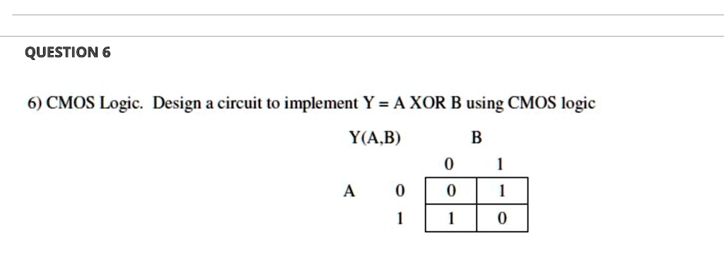 Solved Question 6 6 Cmos Logic Design A Circuit To Implement Y A 2669
