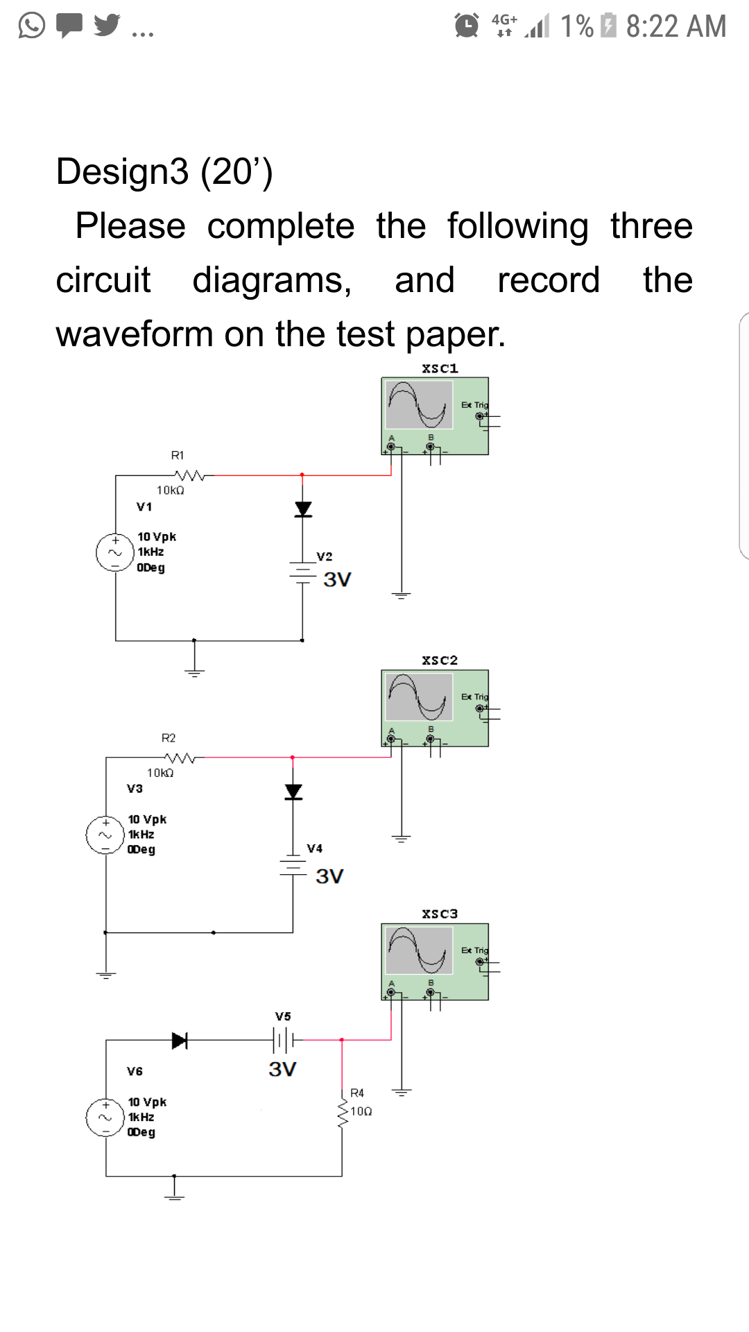 SOLVED: (C) … .. 46+4+4 dI 1 %: 22 AM Design3 (20') Please complete the ...