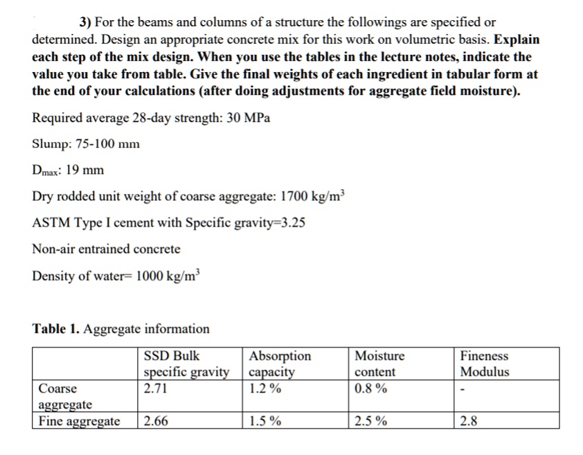 can you solve this question 3 for the beams and columns of a structure ...