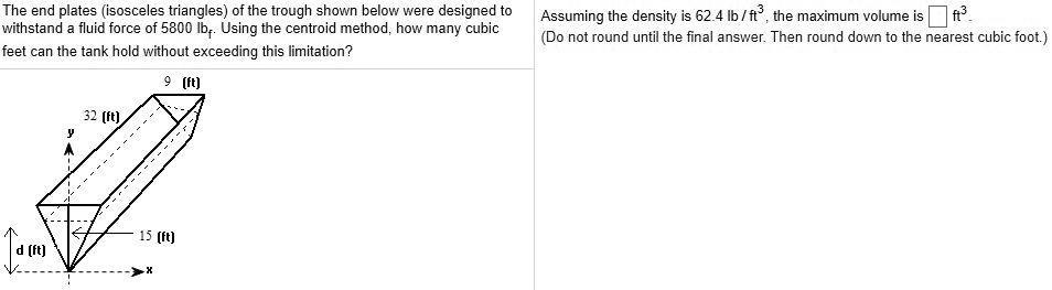 the end plates isosceles triangles of the trough shown below were ...