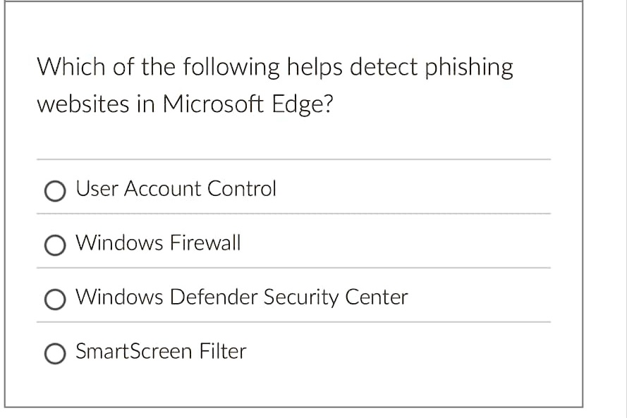 which of the following helps detect phishing websites in microsoft edge ...