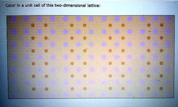 Color in a unit cell of this two-dimensional lattice:
