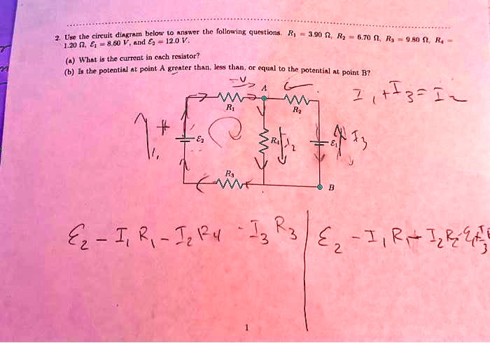 2. Use the circuit diagram below to answer the following questions. R1 ...