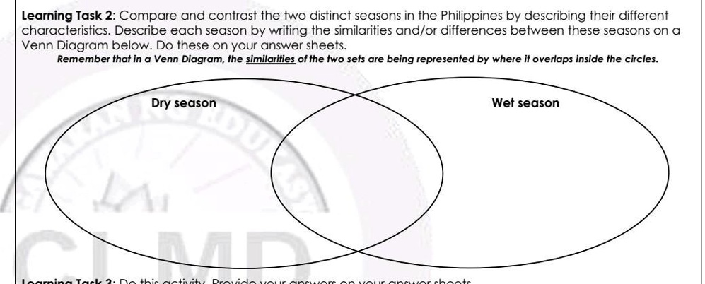 SOLVED: Pwede po pasagot ng maayos pls? Learning Task 2: Compare and ... SOLVED: Pwede po pasagot ng maayos pls? Learning Task 2: Compare and ...
