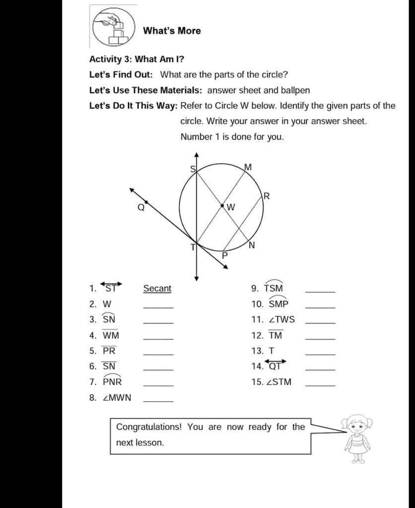 SOLVED: Activity 3: What Am I? Let's Find Out: What are the parts of ...