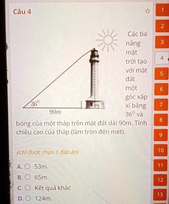 Solved Các Tia Năng Mặt Trá I Tạo Vá›i Mặt đất Má™t Góc