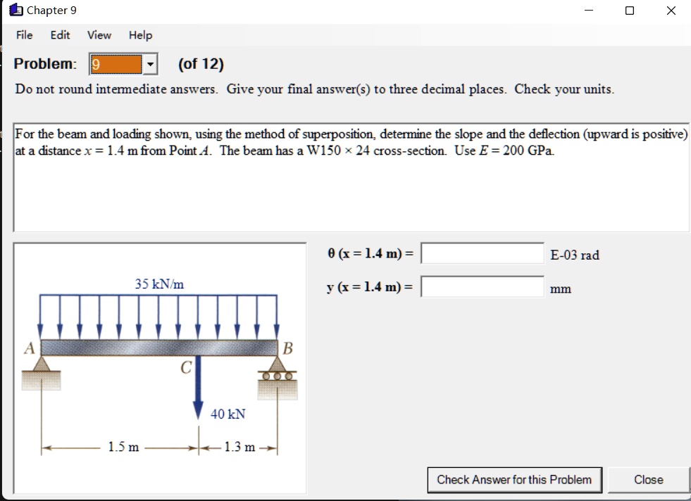 SOLVED: Text: Chapter 9 File Edit View Help Problem: (of 12) Do not round intermediate answers ...