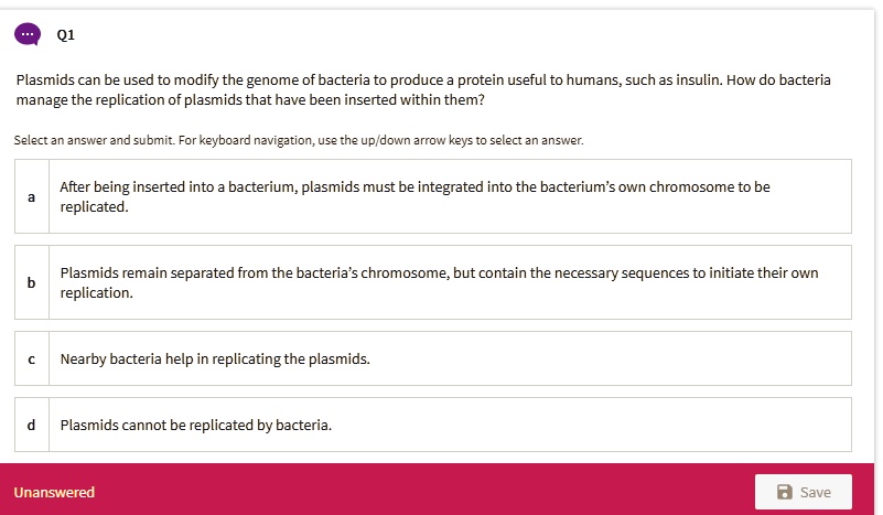 SOLVED:Plasmids can be used to modify the genome of bacteria to produce ...