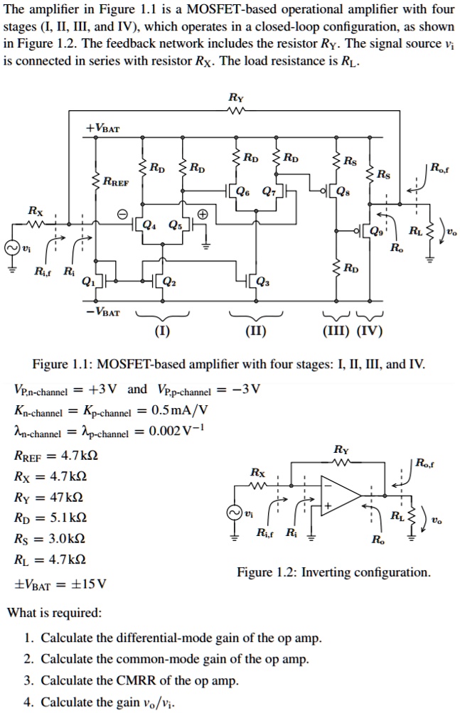 the amplifier in figure 11 is a mosfet based operational amplifier with four stages i ii iii and ...