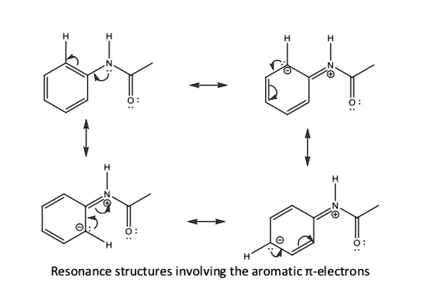 SOLVED: Resonance structures involving the aromatic n-electrons