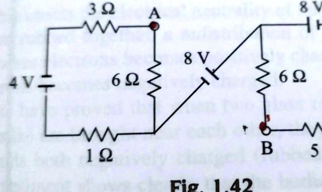 Solved Determine The Current Through The Branch Ab For The Circuit