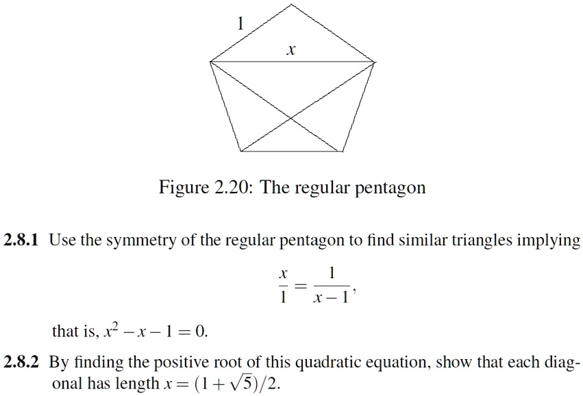 figure 220 the regular pentagon 281 use the symmetry of the regular ...