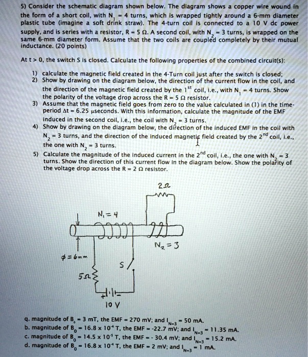 5 consider the schematic diagram shown below the diagram shows copper ...