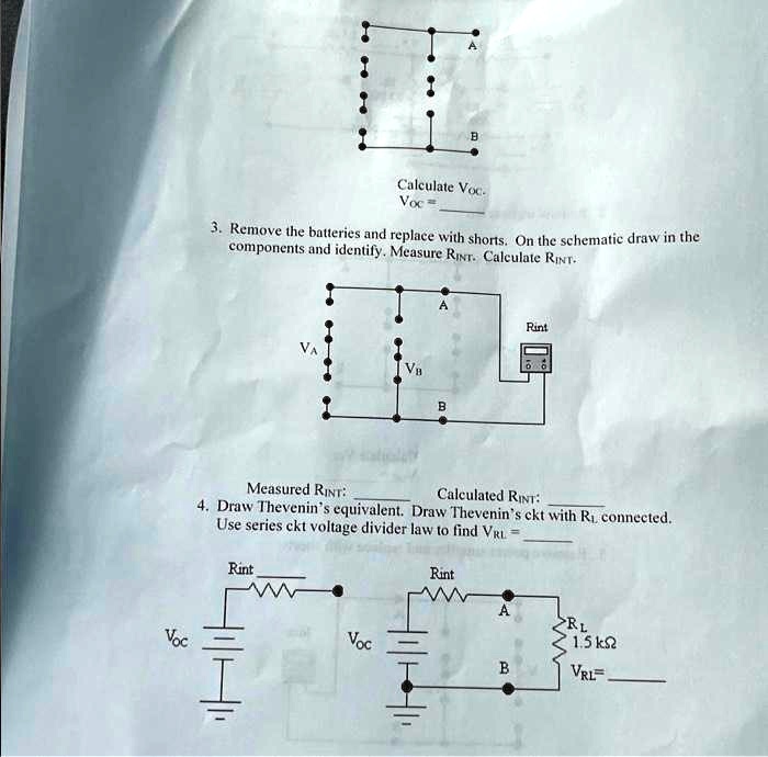 calculate voc voc components and identify measure rr calculate rnr rint ...