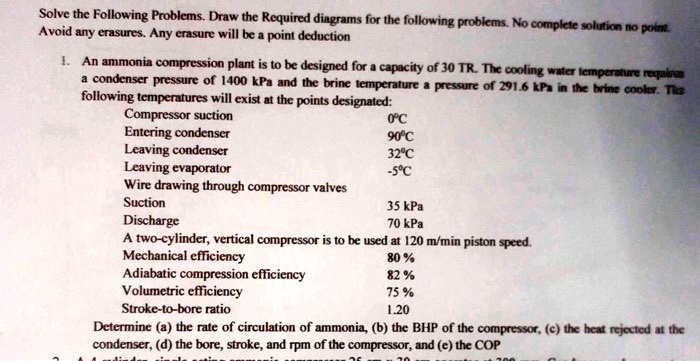 Solve the Following Problems. Draw the Required diagrams for the following problems. No complete ...