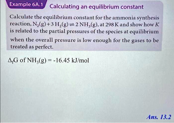 SOLVED: Calculating an equilibrium constant Calculate the equilibrium ...