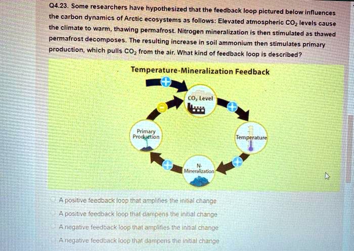 Q4.23. Some researchers have hypothesized that the feedback loop ...