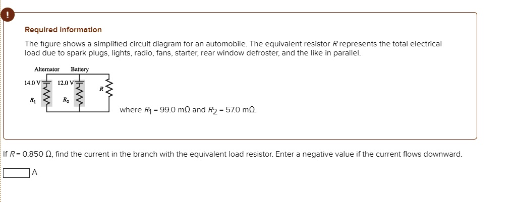 SOLVED: Required information The figure shows simplified circuit ... SOLVED: Required information The figure shows simplified circuit ...