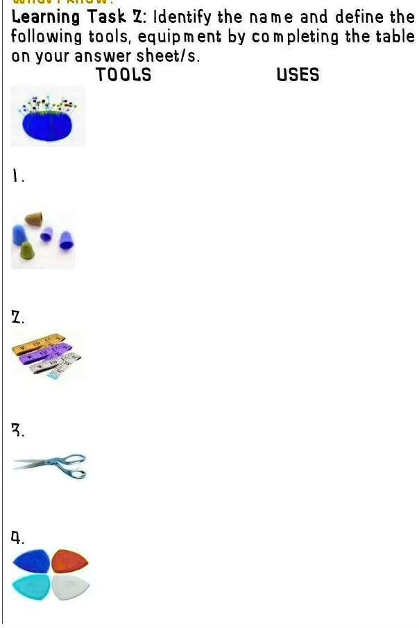 SOLVED: Learning Task 2: Identify the name and define the following ...